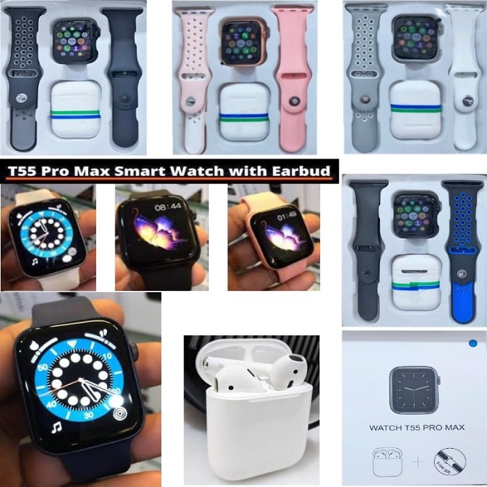 T55 Pro Max Smartwatch with Earbuds - ICONICDEALZ