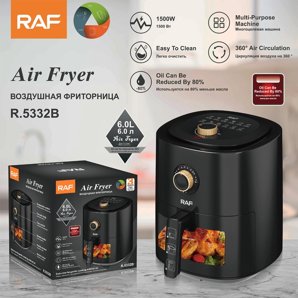 6L Multifunctional RAF Electric Air fryer - ICONICDEALZ