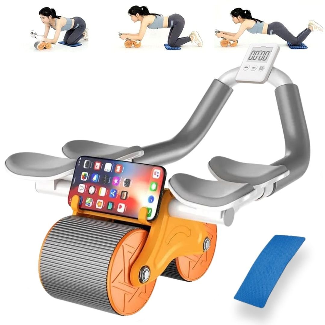 Double Elbow Auto Rebound Ab Roller Wheel - ICONICDEALZ